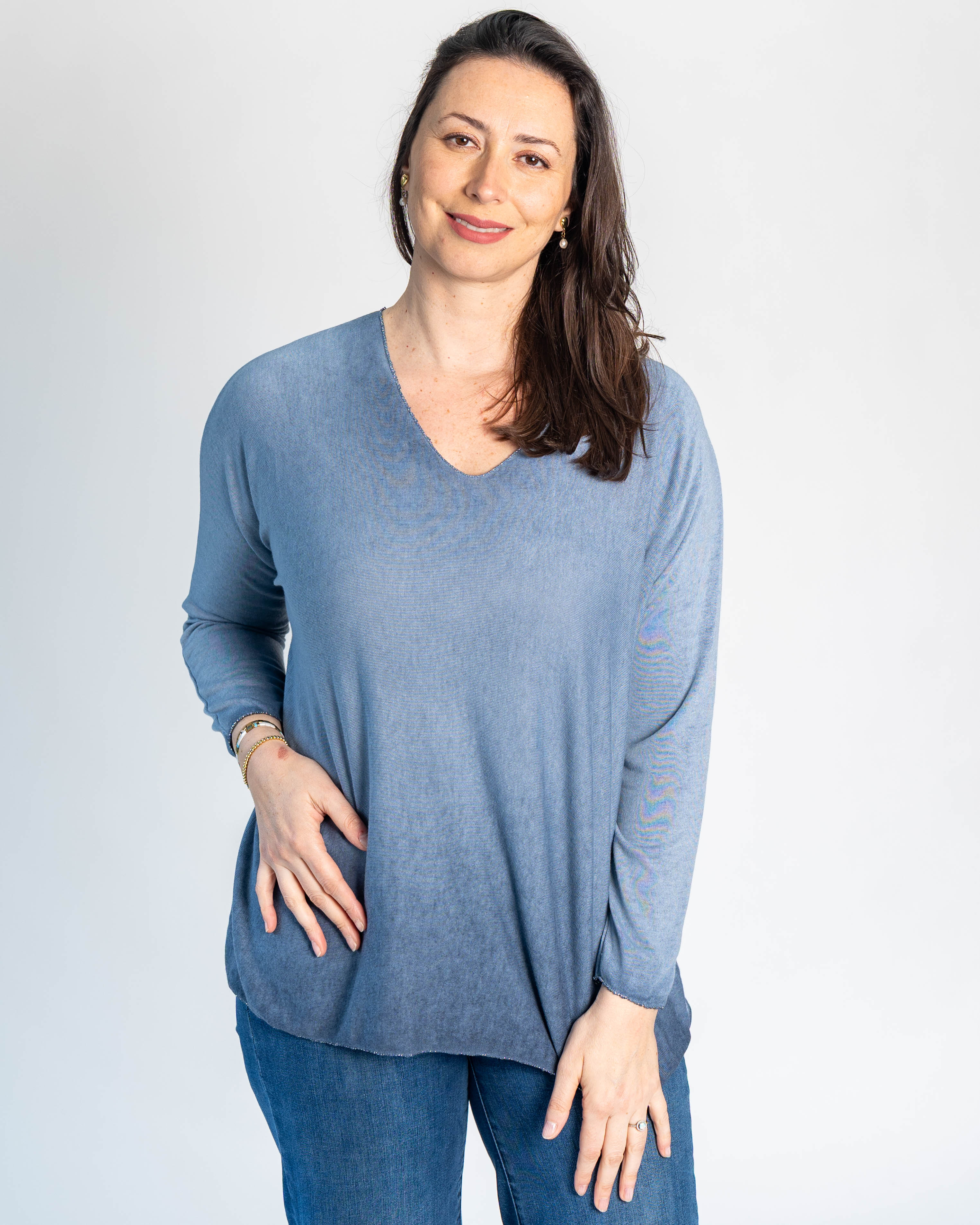 Sweater Hilo Patty Azul – Infinitaboutique